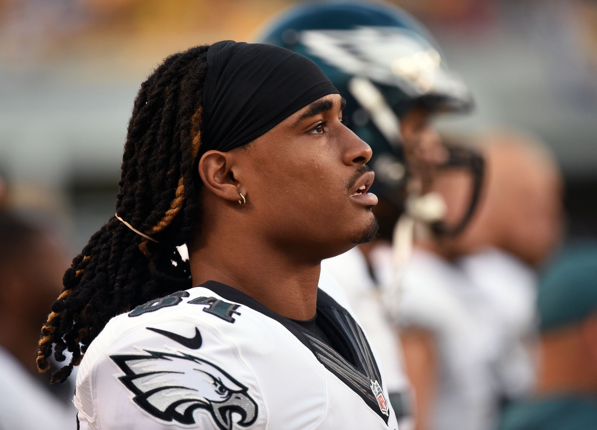 Eagles Wide Receiver Marcus Johnson Gets Baptized In Hotel Pool